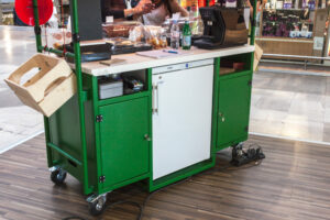 Chariot ambulant vente Lunch box - HopEat - Vente de Bento à emporter