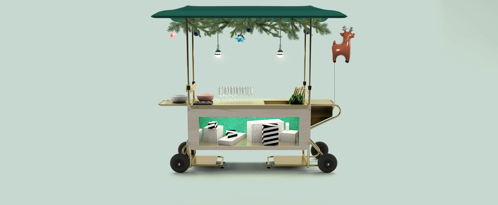 DINETTES - Fabricant de stands mobiles et chariots ambulants design