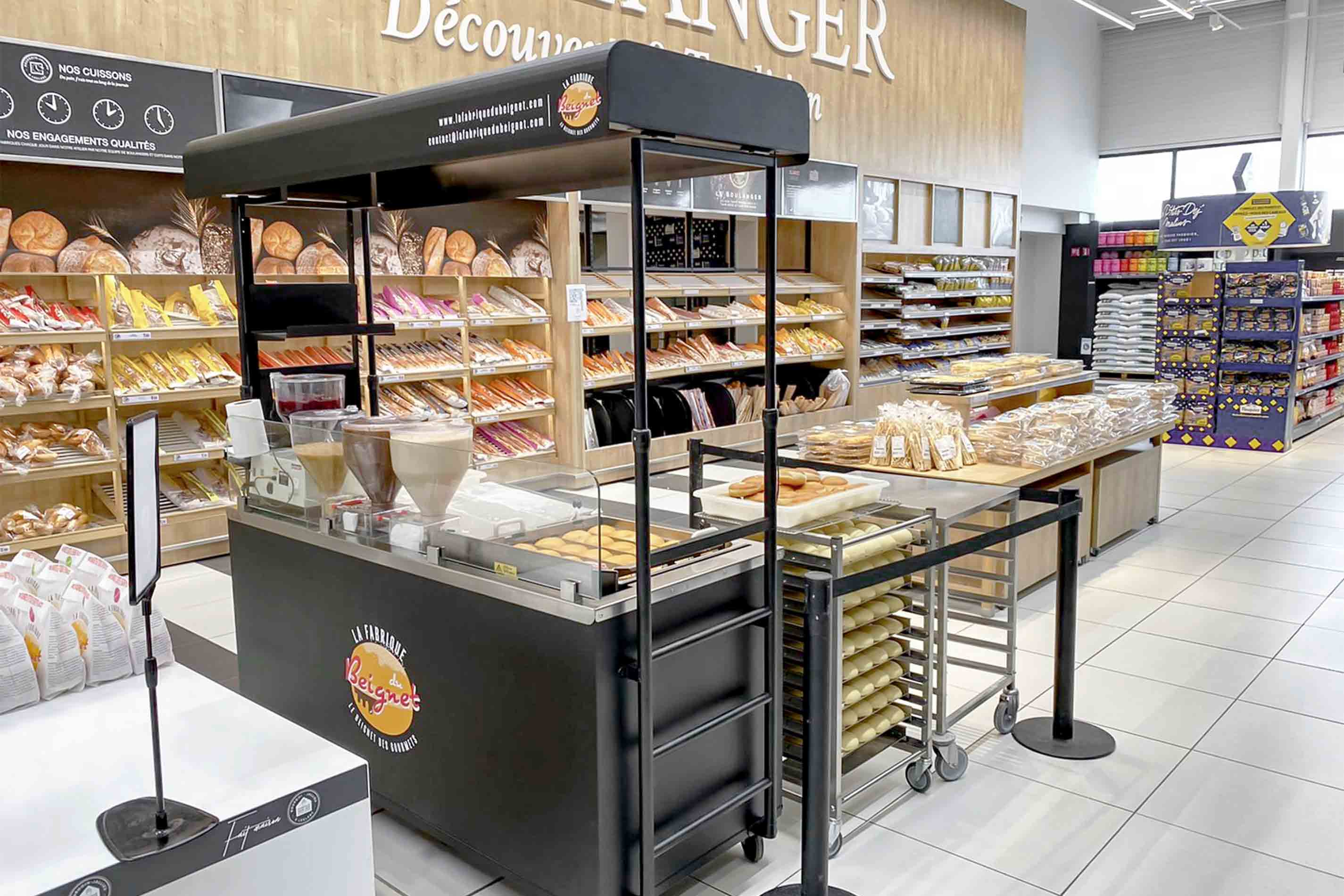 Chariot de vente de beignets - Animation beignets