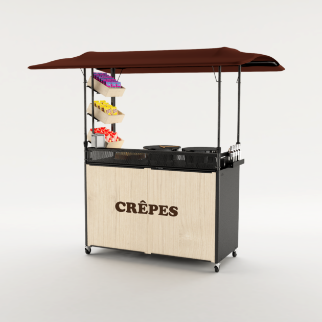 Stand ambulant pliable, mobile pour traiteur, restauration et vente ...
