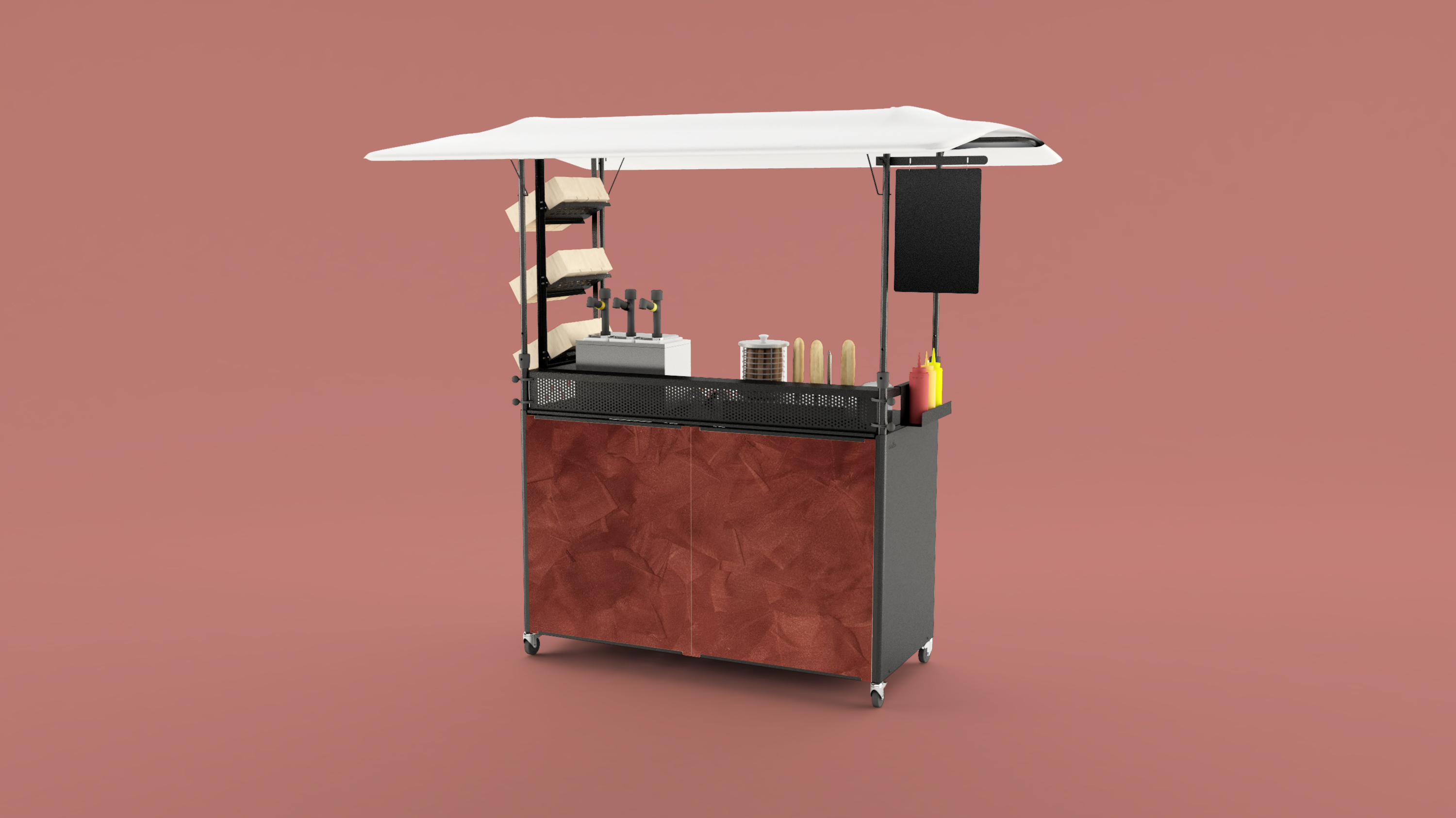 Stand Pliable - Pack Hot Dog - Street Food - Dinettes